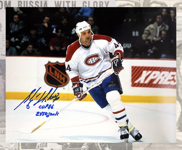 Stephane Richer Montreal Canadiens Autographed 11×14 – jlbsportrarities