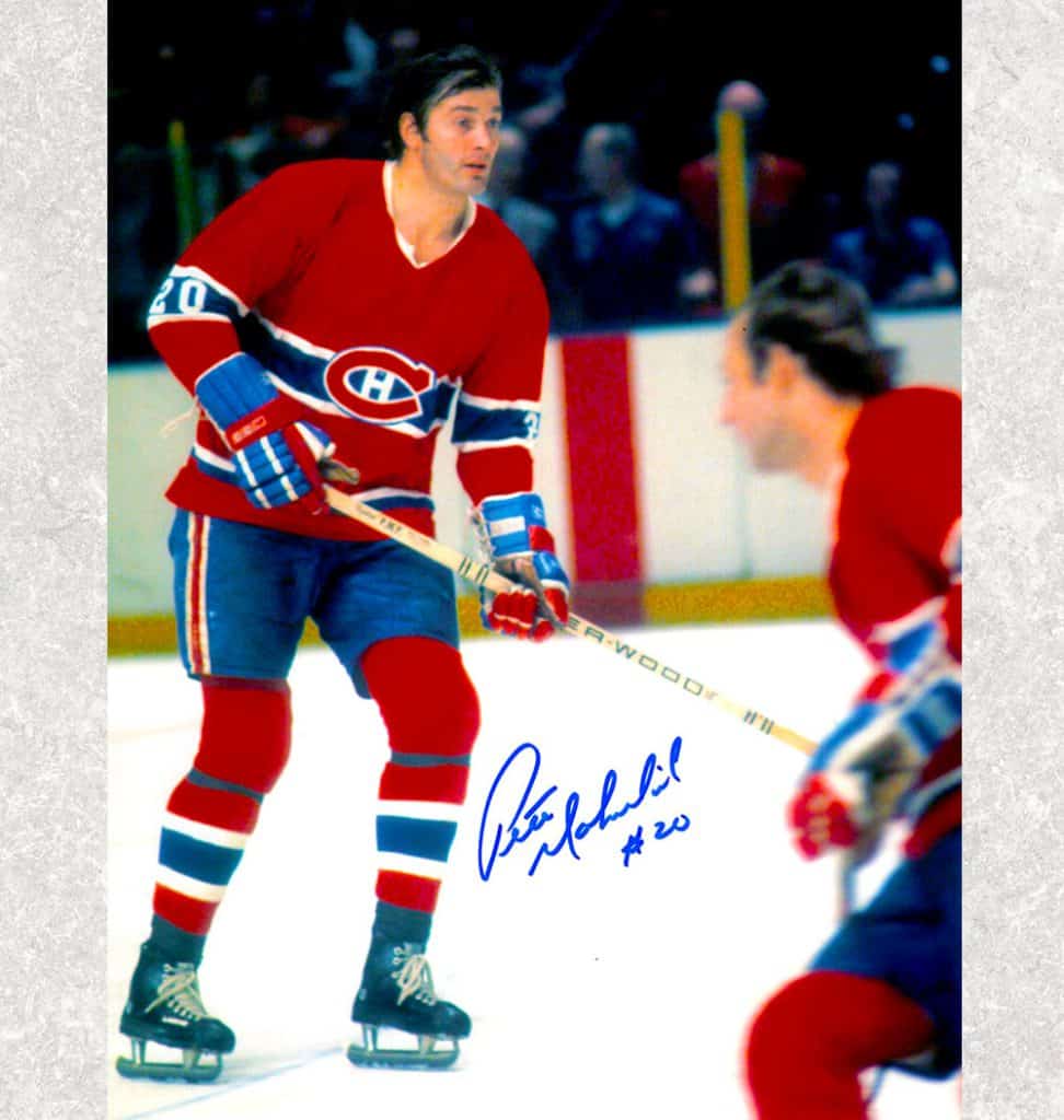 Peter Mahovlich Montreal Canadiens Autographed 8×10 – jlbsportrarities